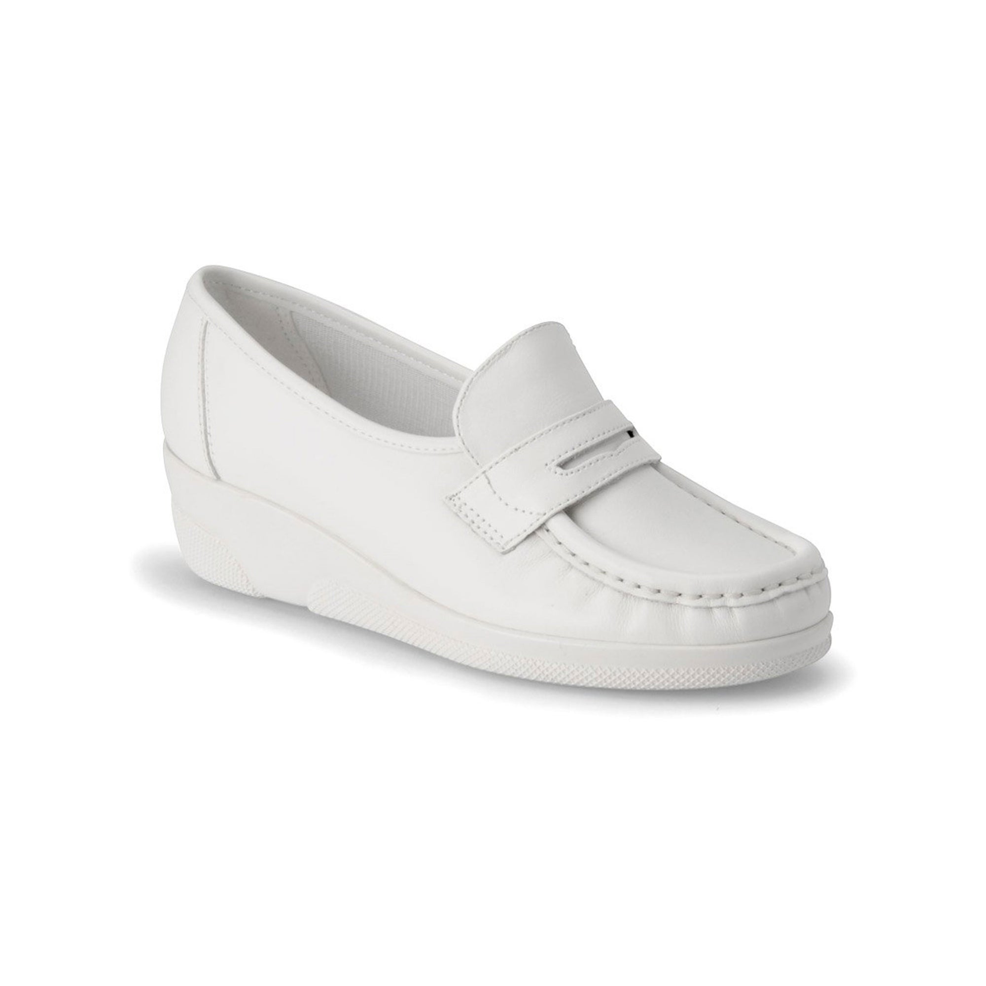 Nurse Mates | Pennie White Classic Slip-on Nursing Shoes | Ping Kee Shoes